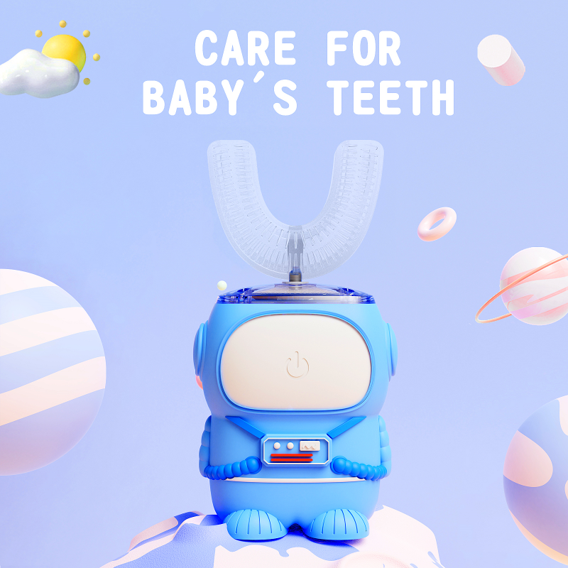 Astronaut U-shaped Electric Toothbrush Kids - Oralgos