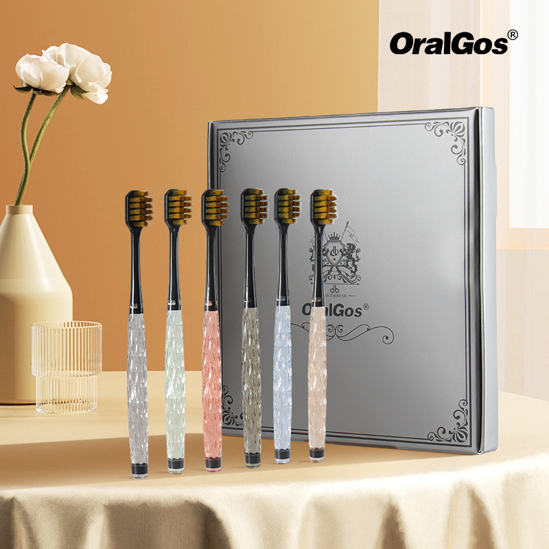 PETG Transparent Handle Premium Soft Bristle Toothbrush - Oralgos