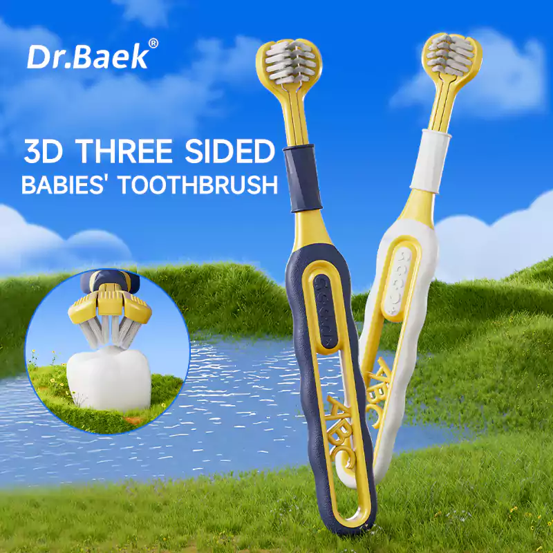 Soft-Bristled 3D Three-Sided Toothbrush for Kids | Dr.Baek KR019