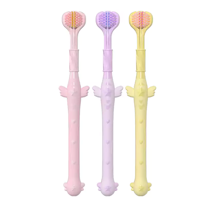 Triple-head toothbrush | Extra Soft toothbrushs for Adults - Oralgos