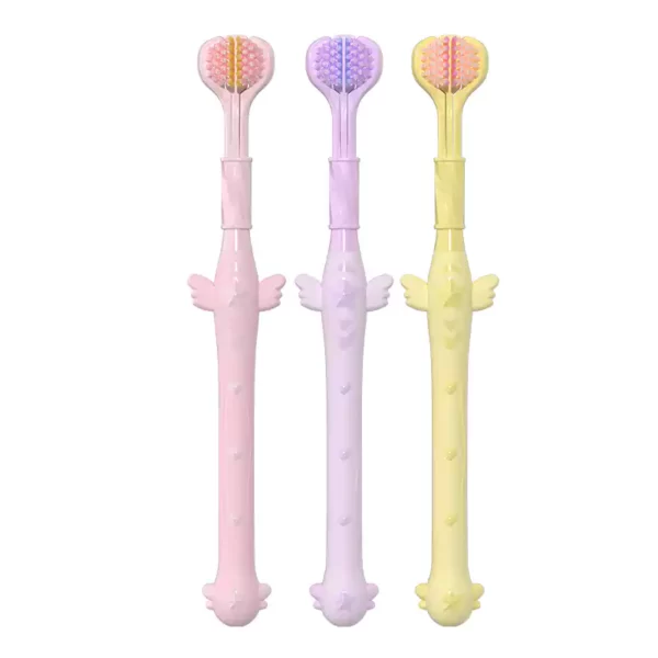 Triple-head toothbrush | Extra Soft toothbrushs for Adults - Oralgos
