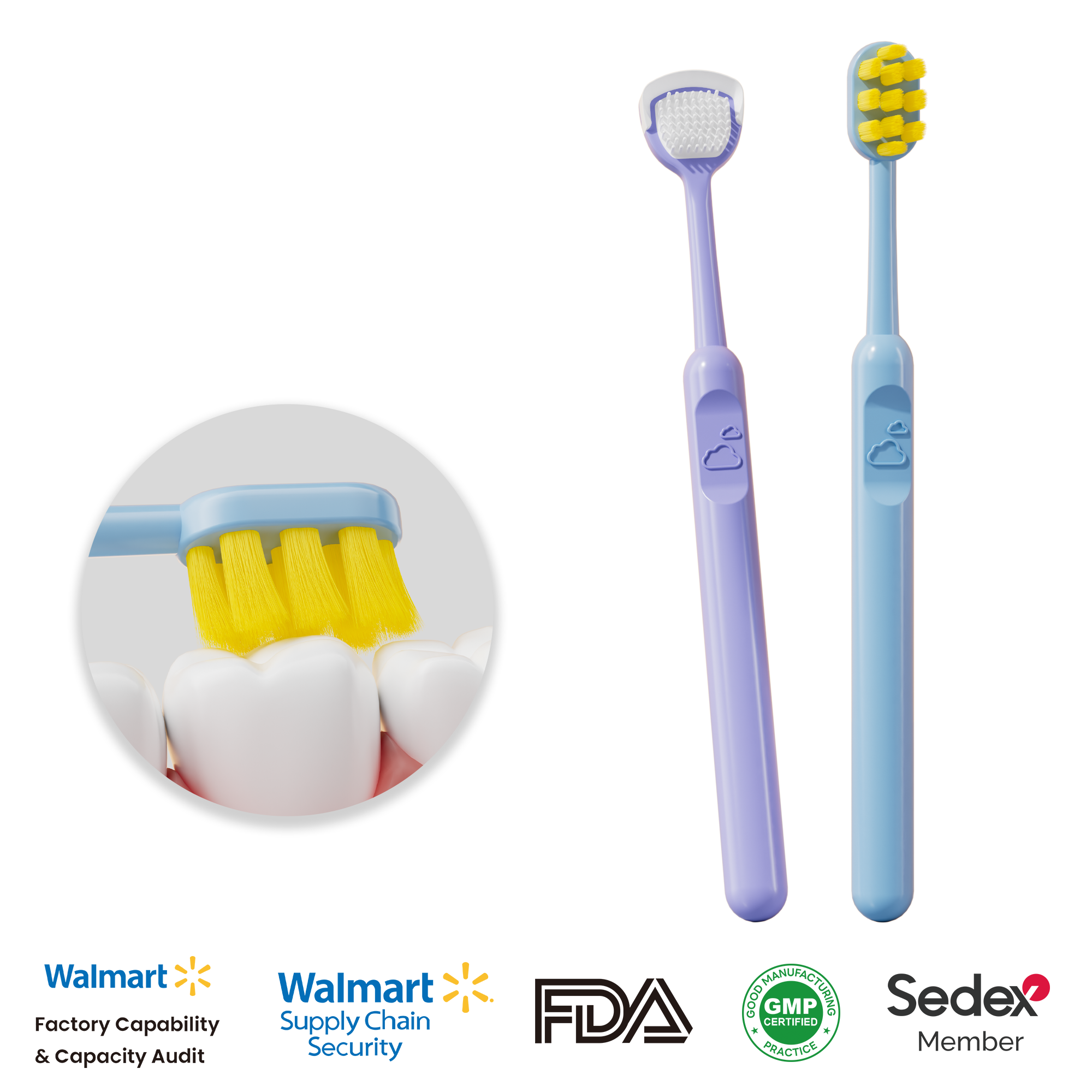 Dr.Baek KR049 Kids Toothbrush with Tongue Cleaner | Soft Bristles