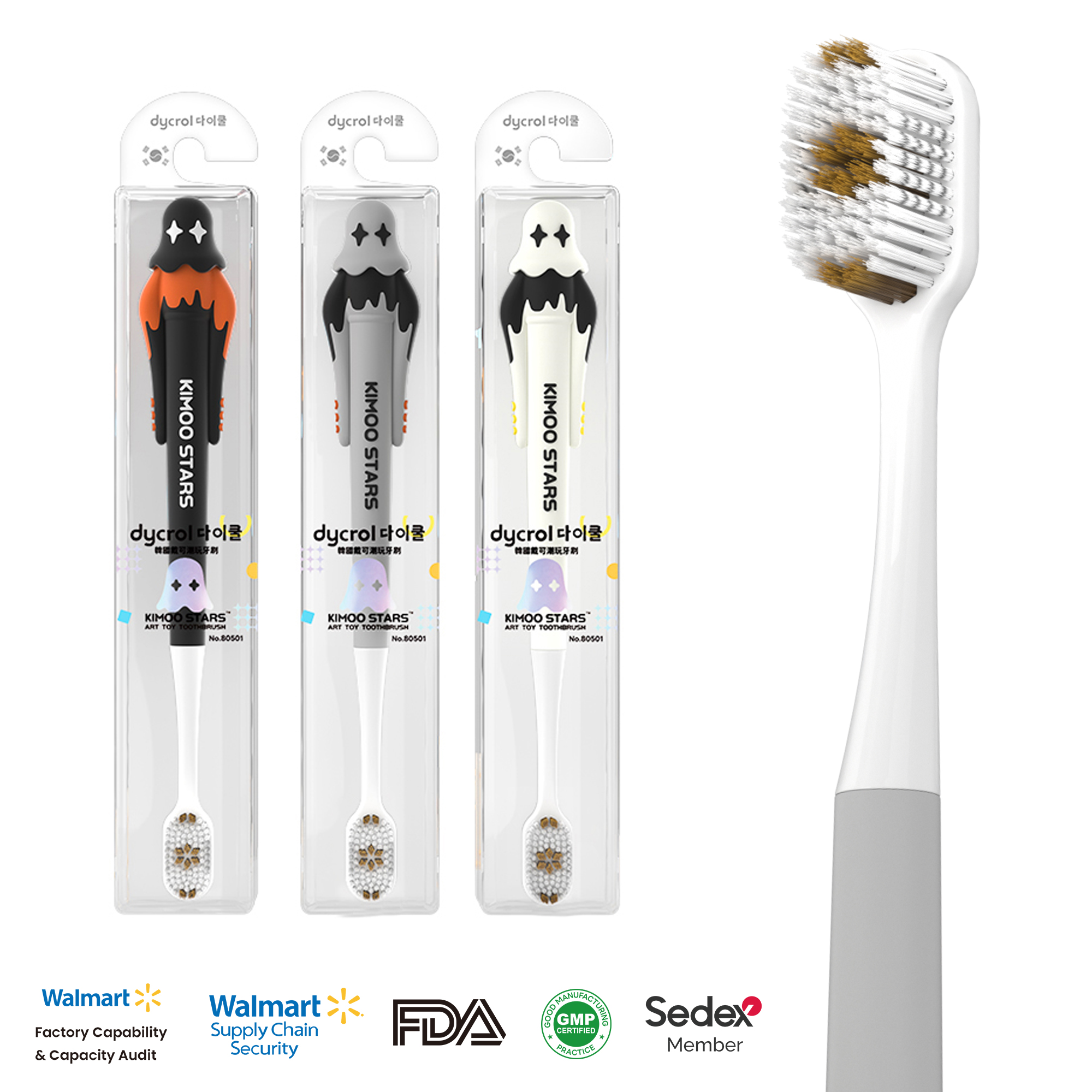 Dycrol KIMOO STARS Toothbrush for Kids – Soft & Fun Design