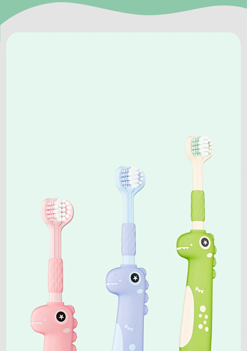 Dinosaur-Shape Toothbrush | Eco & Nontoxic Design for Kids