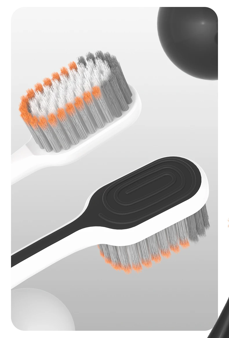 Double Extra Soft Toothbrush – Rounded, Gentle & Customizable