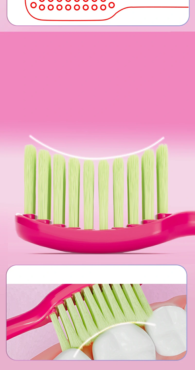 Ultra-Soft PBT Toothbrush | Colorful Design & Safe Materials