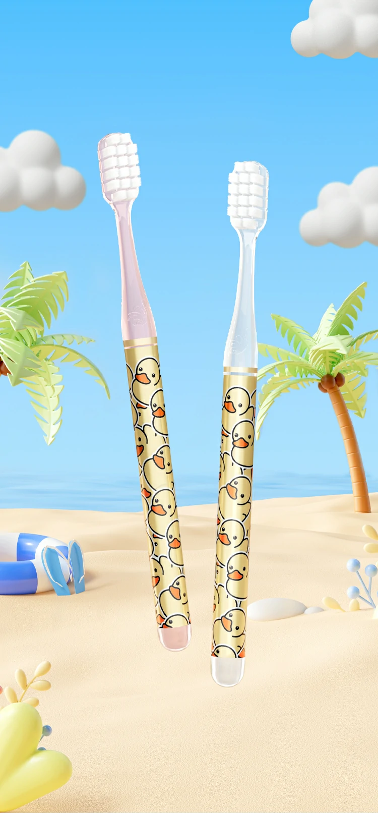 ECO Plastic Toothbrush | Screen-Printed Custom Design